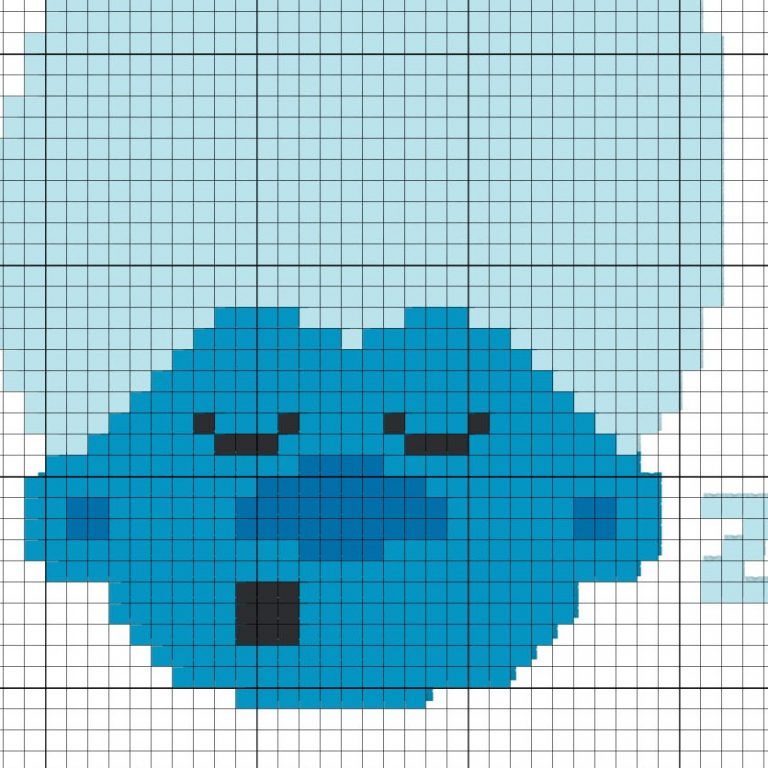 Sleep Tight Troll Cross Stitch Pattern – Daily Cross Stitch