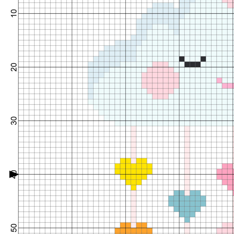 Smiling Cloud Cross Stitch Pattern – Daily Cross Stitch
