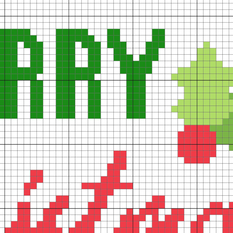 Merry Christmas Cheer Cross Stitch Pattern – Daily Cross Stitch