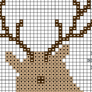 Red Nosed Reindeer Cross Stitch Pattern – Daily Cross Stitch