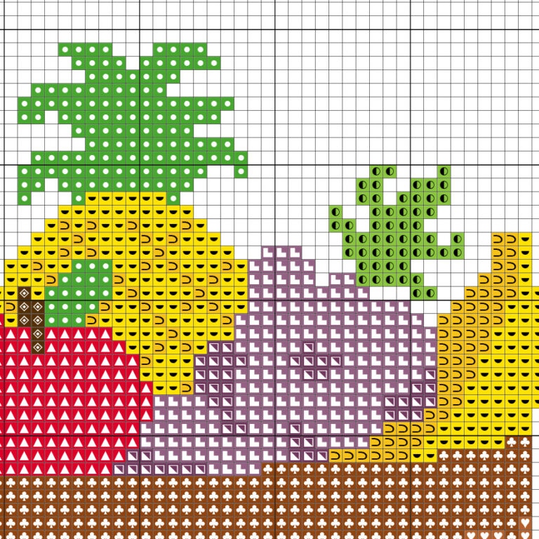 Fruits Basket Cross Stitch Pattern – Daily Cross Stitch