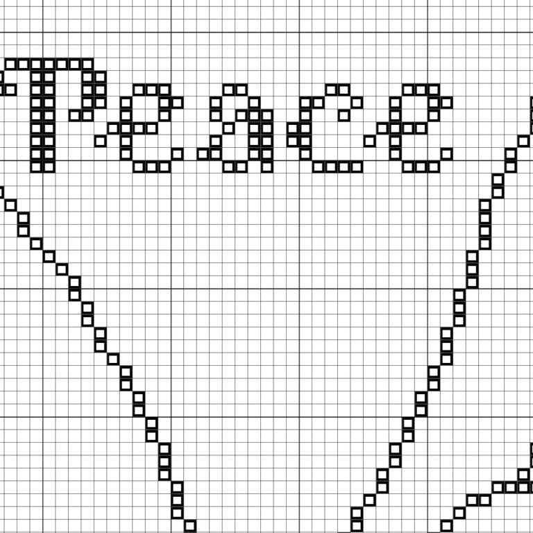 Peace Bird Cross Stitch Pattern – Daily Cross Stitch