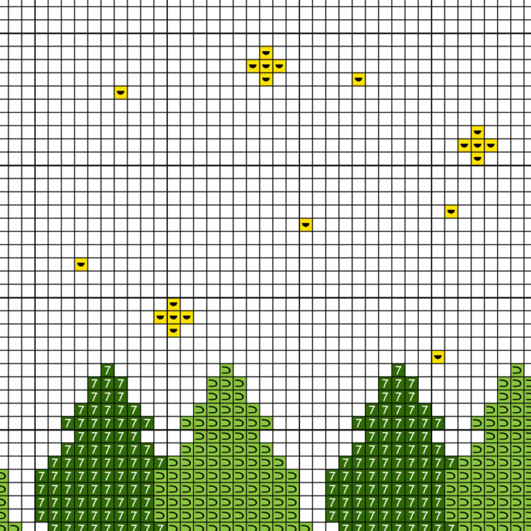 Pine Trees Cross Stitch Pattern – Daily Cross Stitch