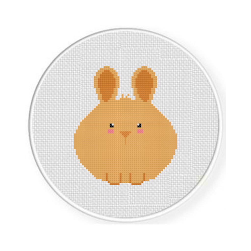 Fluffy Rabbit Cross Stitch Pattern – Daily Cross Stitch
