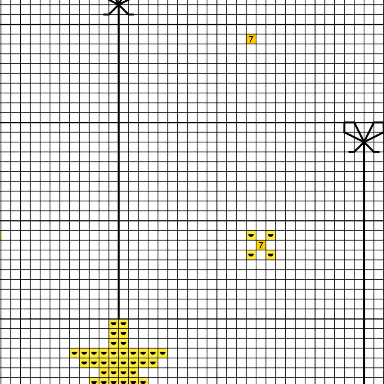 Hanging Stars Cross Stitch Pattern – Daily Cross Stitch