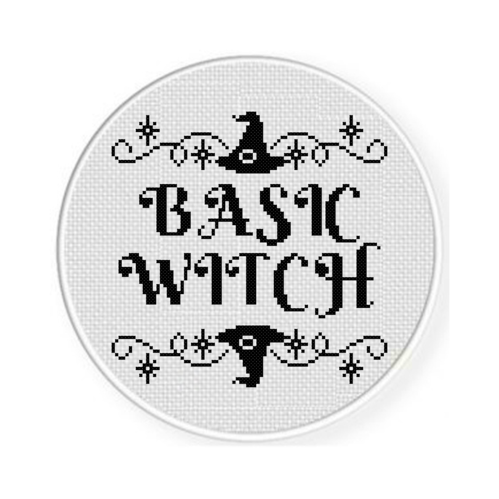 Basic Witch Cross Stitch Pattern – Daily Cross Stitch