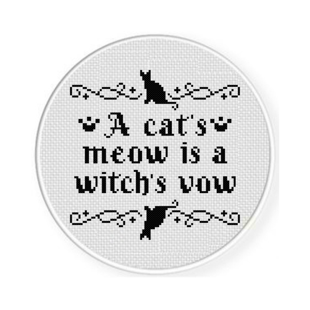 A Cat’s Meow Cross Stitch Pattern – Daily Cross Stitch