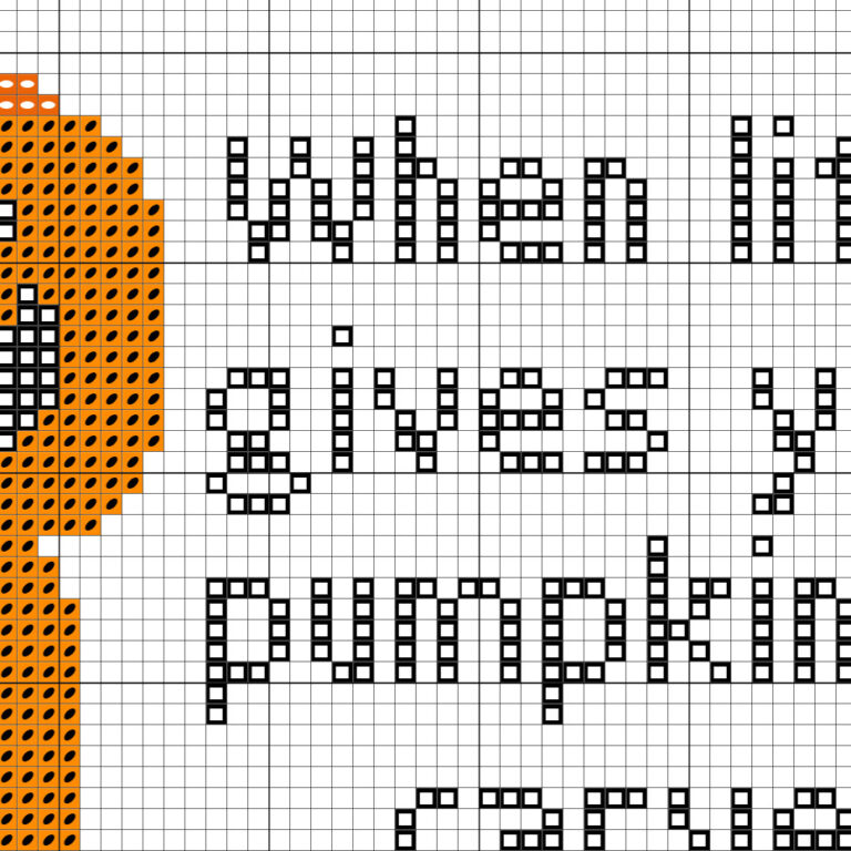 When Life Gives you Pumpkins Cross Stitch Pattern – Daily Cross Stitch