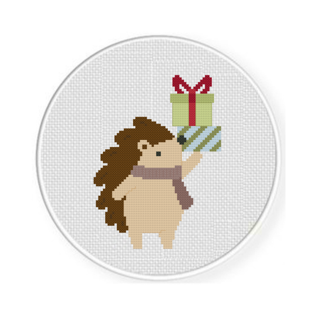 Hedgehog Gifts Cross Stitch Pattern – Daily Cross Stitch
