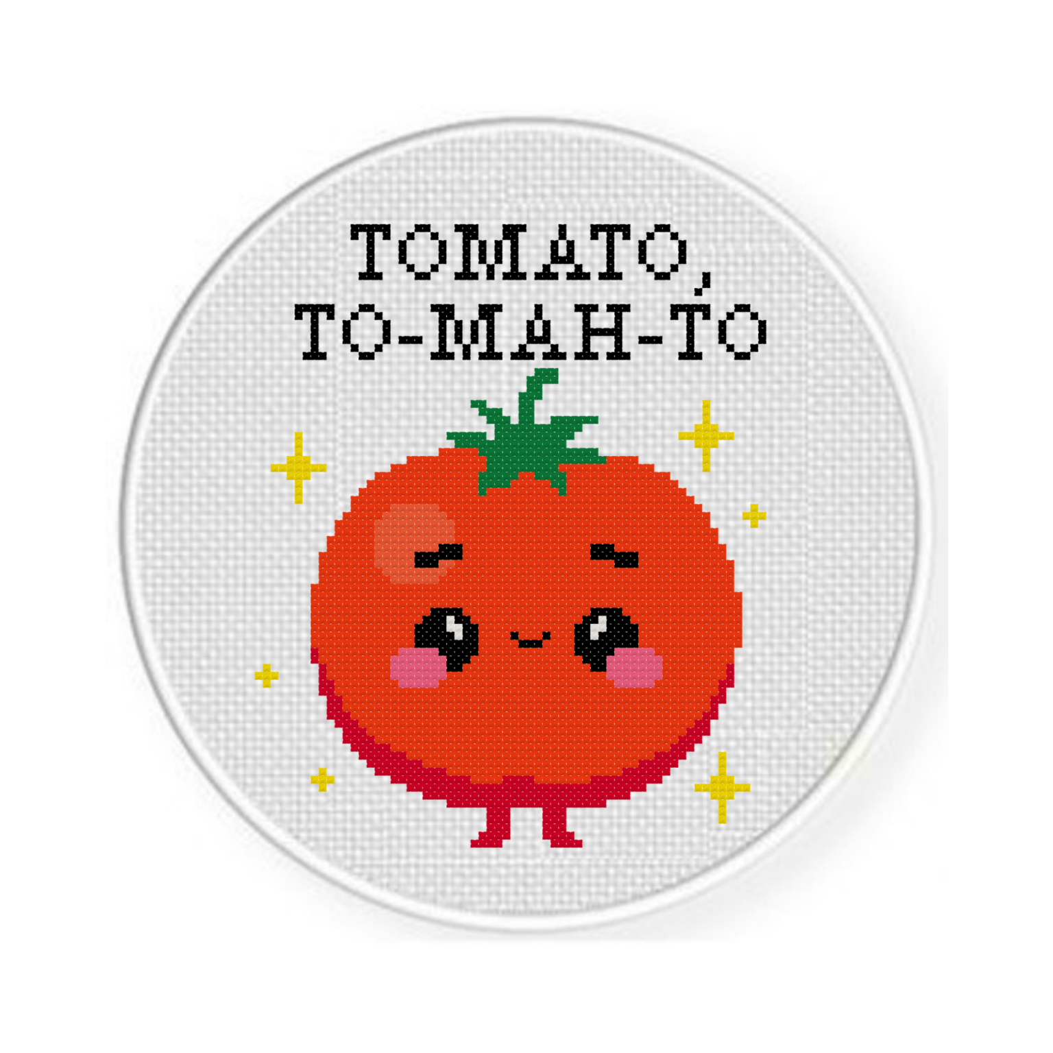 Tomato, Tomahto Cross Stitch Pattern – Daily Cross Stitch