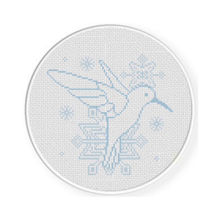 Winter Hummingbird Cross Stitch Pattern – Daily Cross Stitch