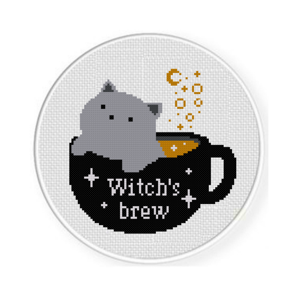 Witch’s Brew Cross Stitch Pattern – Daily Cross Stitch