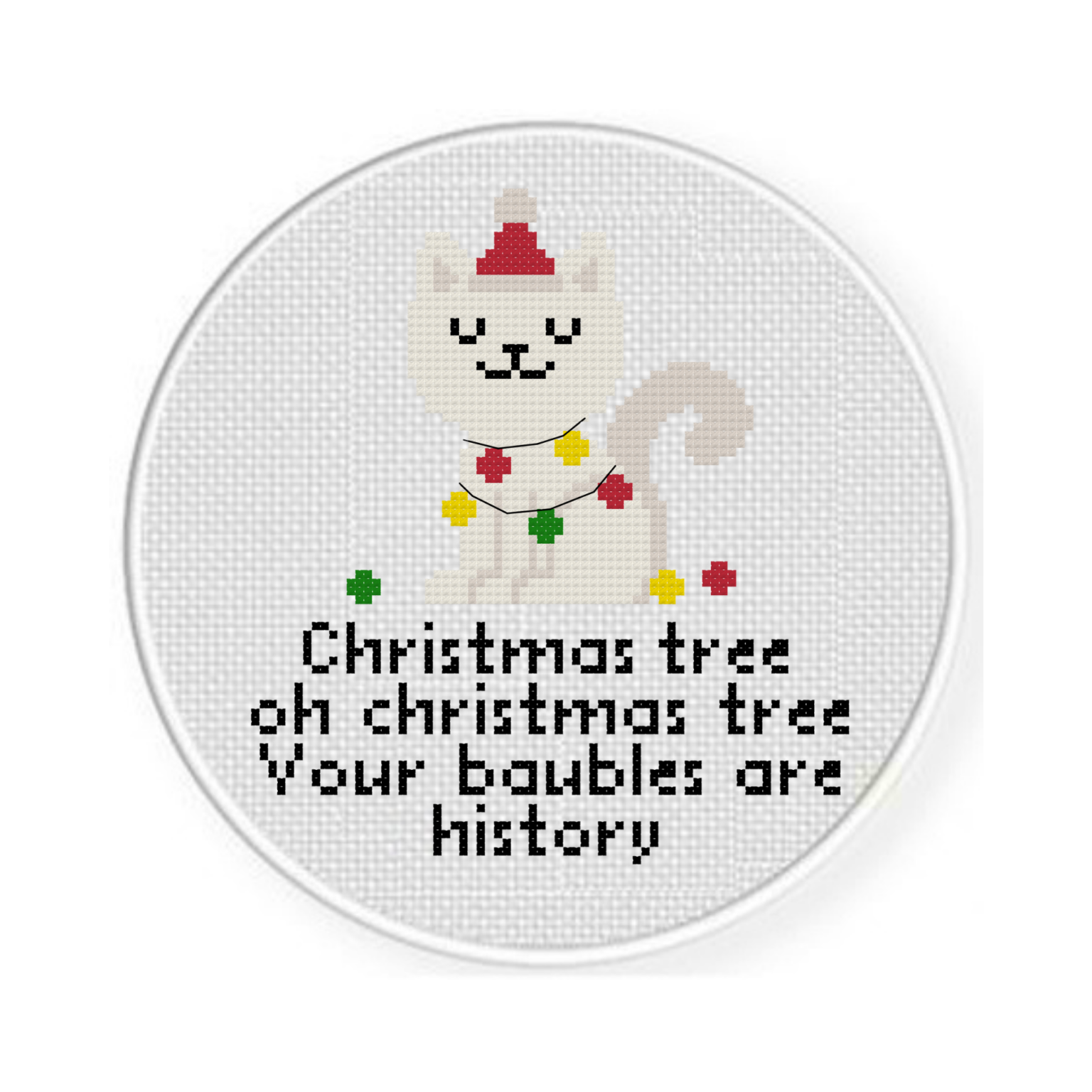 Your Baubles Are History Cross Stitch Pattern – Daily Cross Stitch