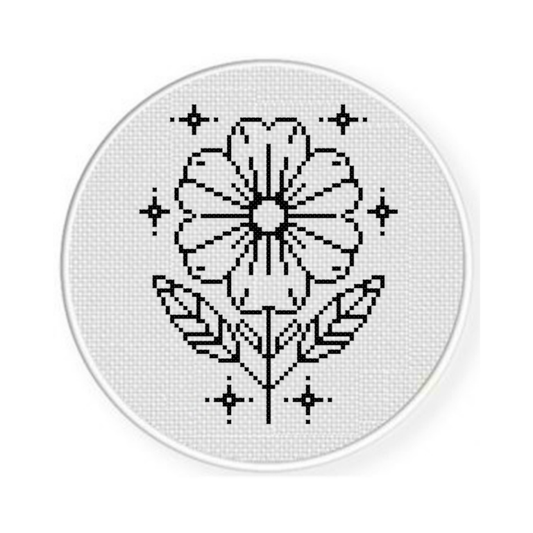 Mystic Flower Cross Stitch Pattern – Daily Cross Stitch