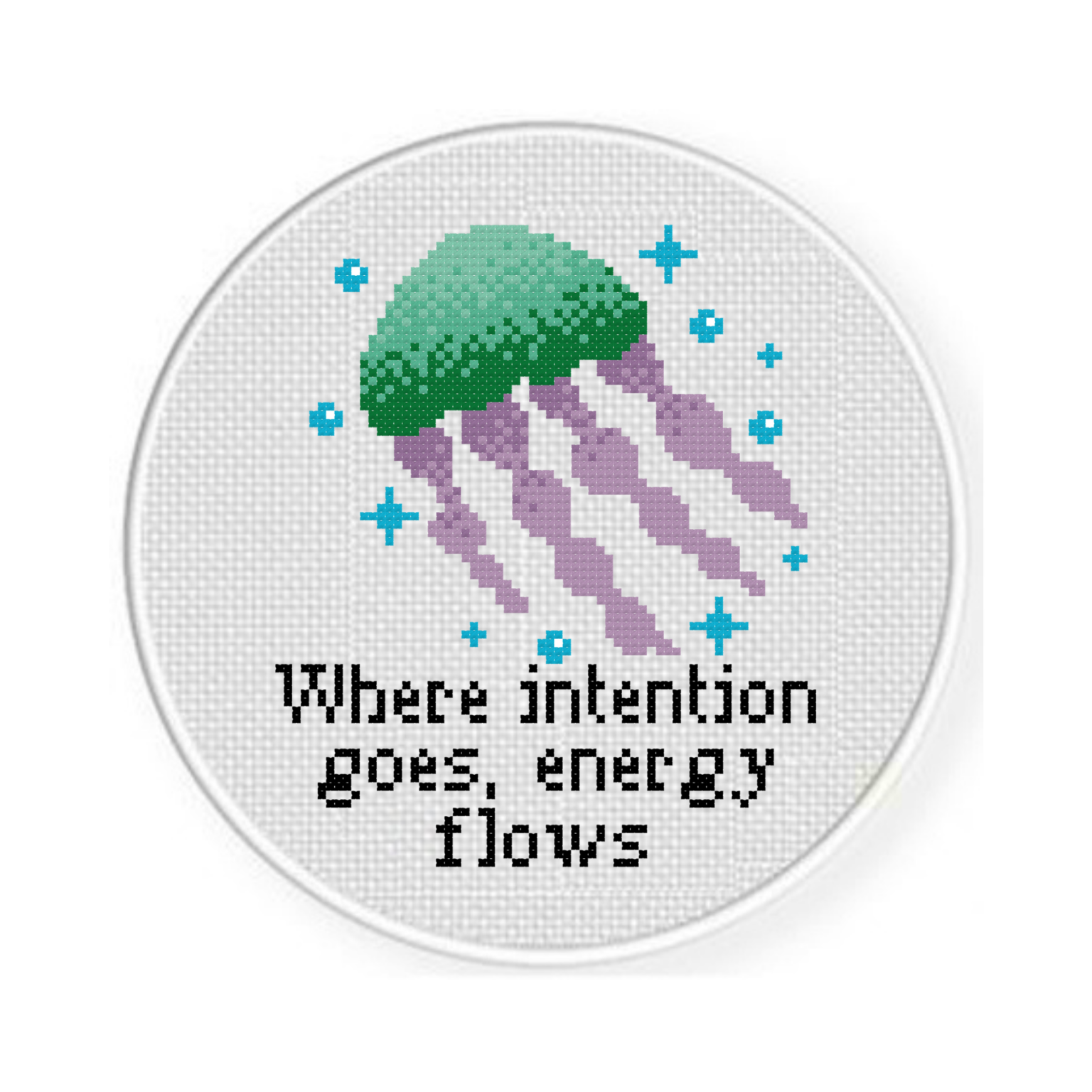 Energy Flows Cross Stitch Pattern – Daily Cross Stitch