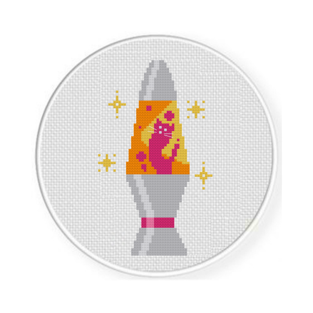 Cat Lava Lamp Cross Stitch Pattern – Daily Cross Stitch