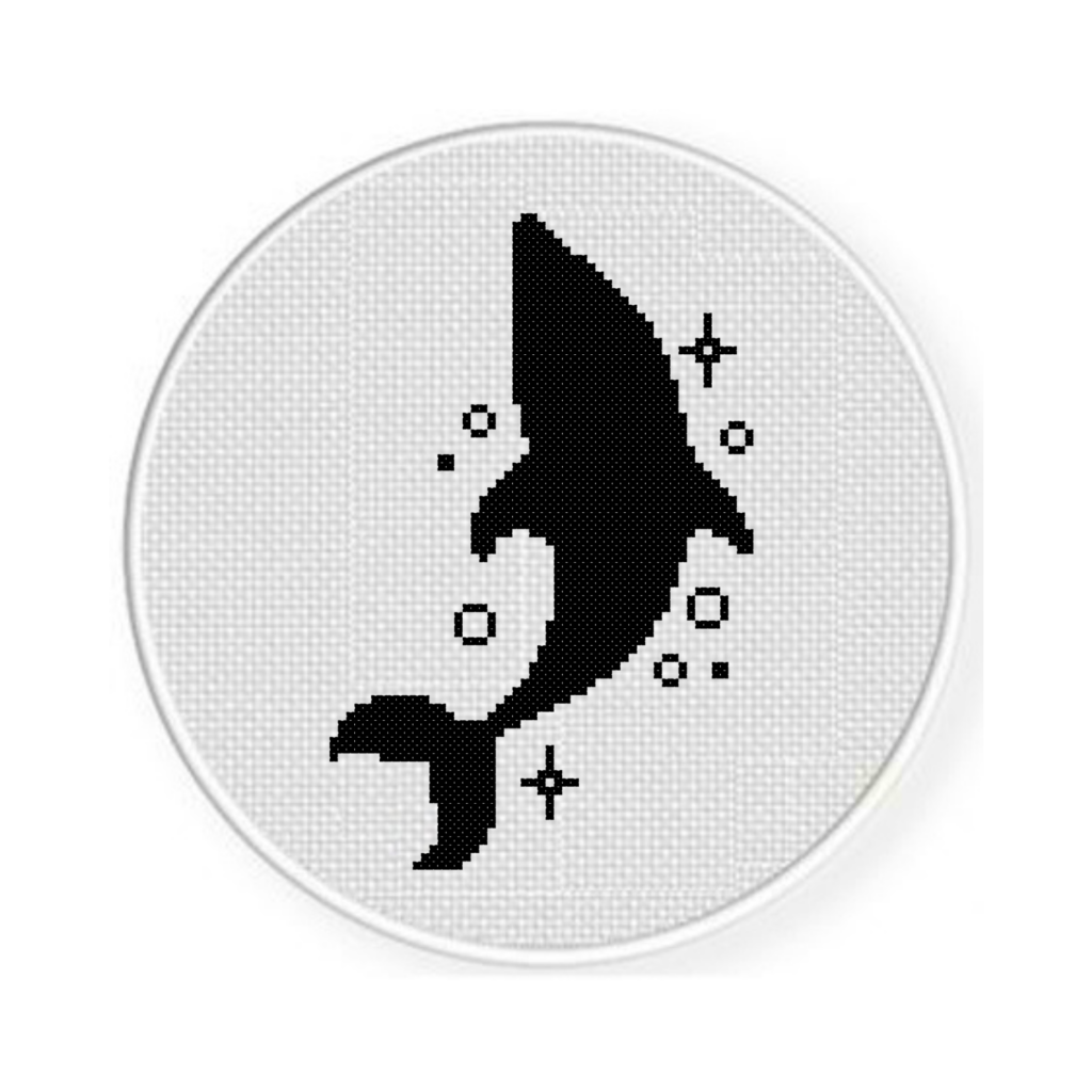 Magical Dolphin Cross Stitch Pattern – Daily Cross Stitch