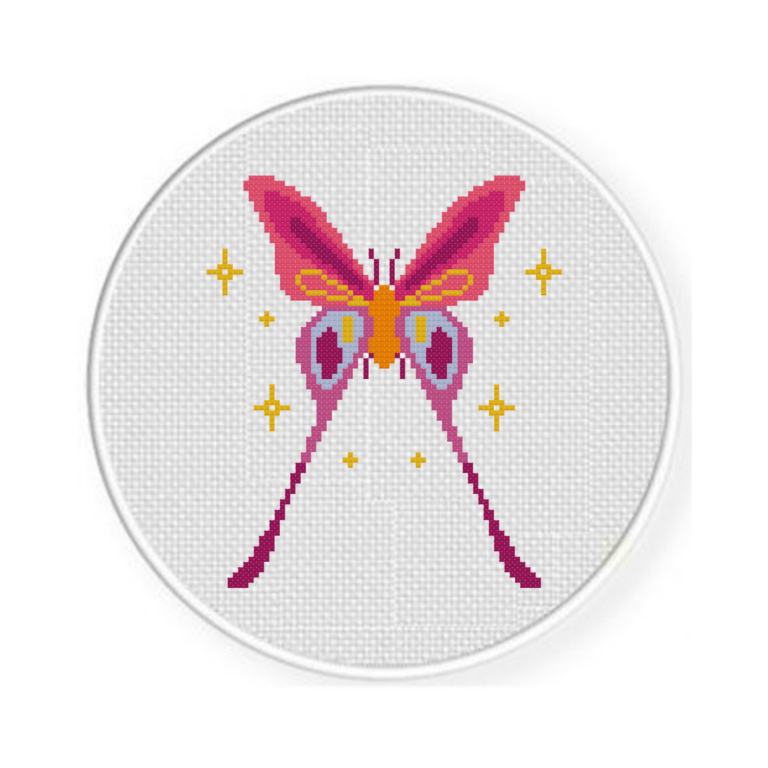 Magical Moth Cross Stitch Pattern – Daily Cross Stitch