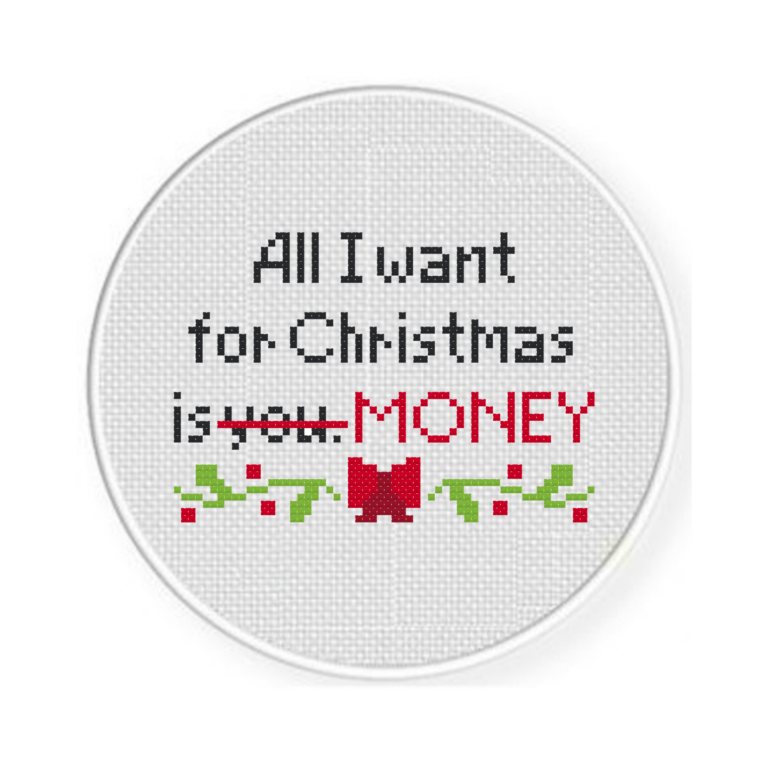 All I Want For Christmas Cross Stitch Pattern – Daily Cross Stitch