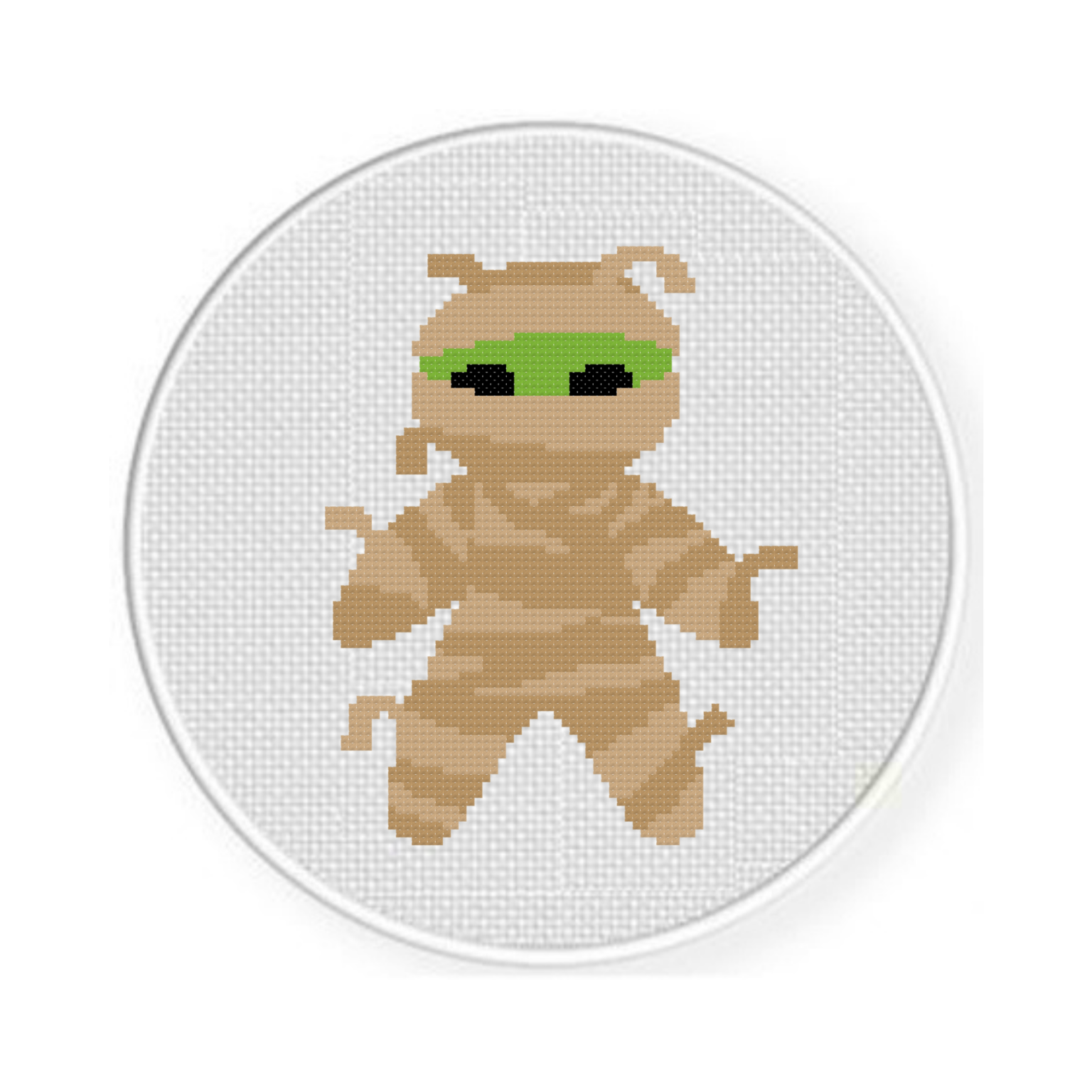 Mummy Cross Stitch Pattern – Daily Cross Stitch