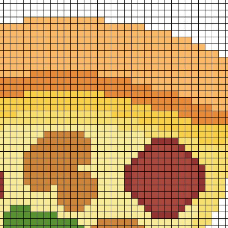 Yummy Pizza Slice Cross Stitch Pattern – Daily Cross Stitch