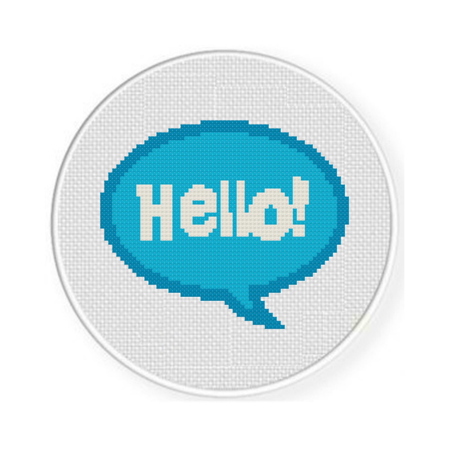 Hello! Cross Stitch Pattern – Daily Cross Stitch
