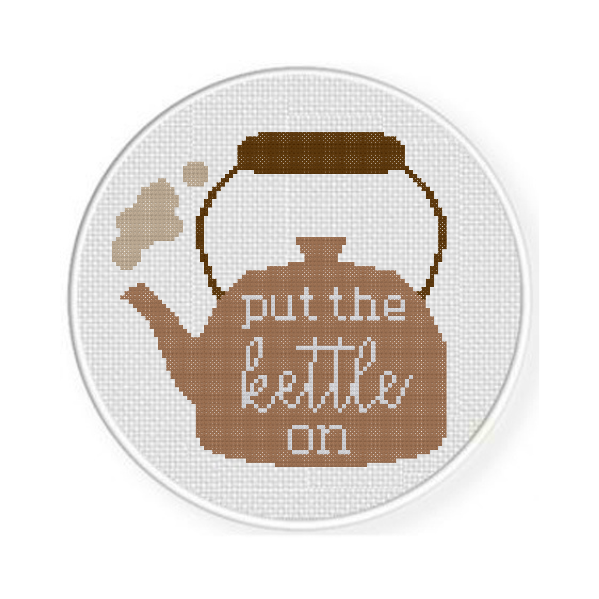 Put The Kettle On Cross Stitch Pattern – Daily Cross Stitch