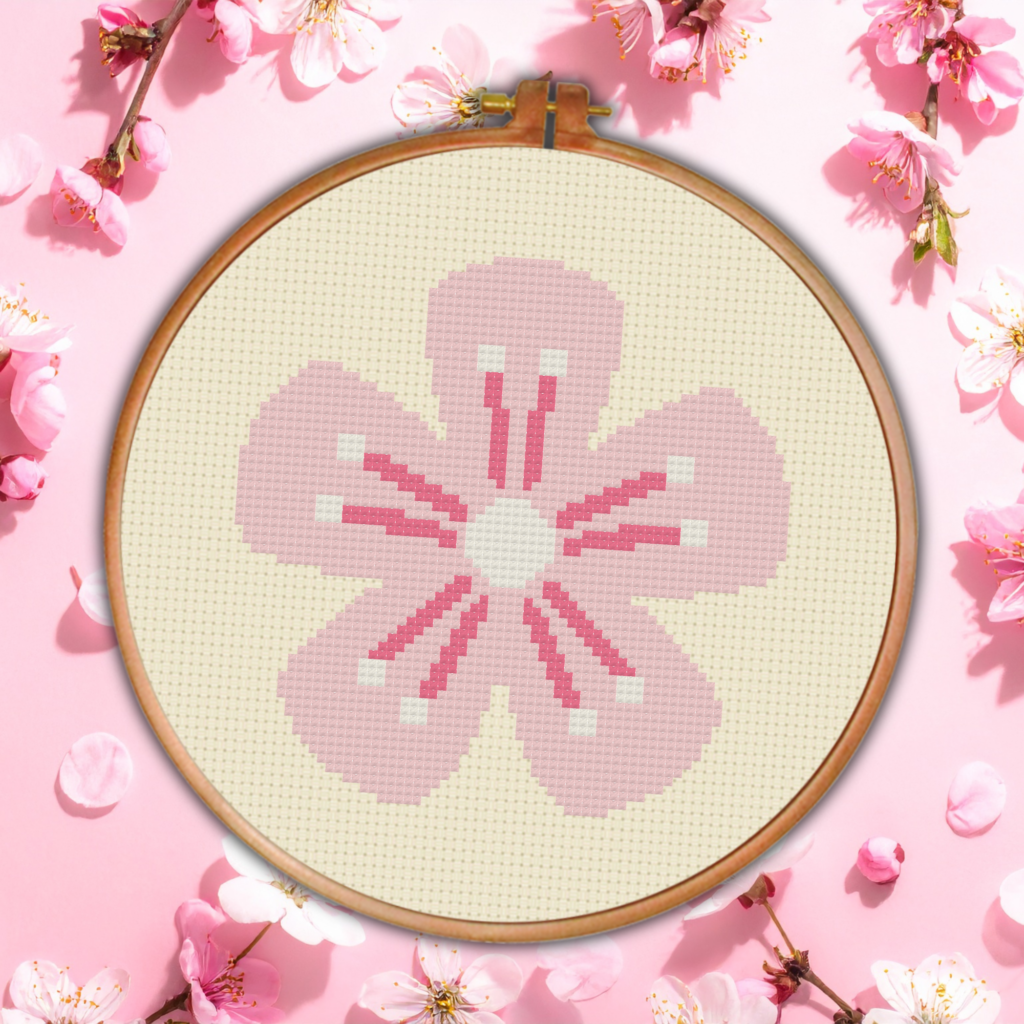 Cherry Blossom Cross Stitch Pattern – Daily Cross Stitch