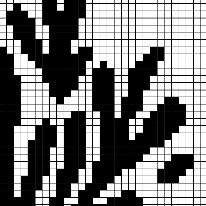 Shadow Plant Cross Stitch Pattern – Daily Cross Stitch