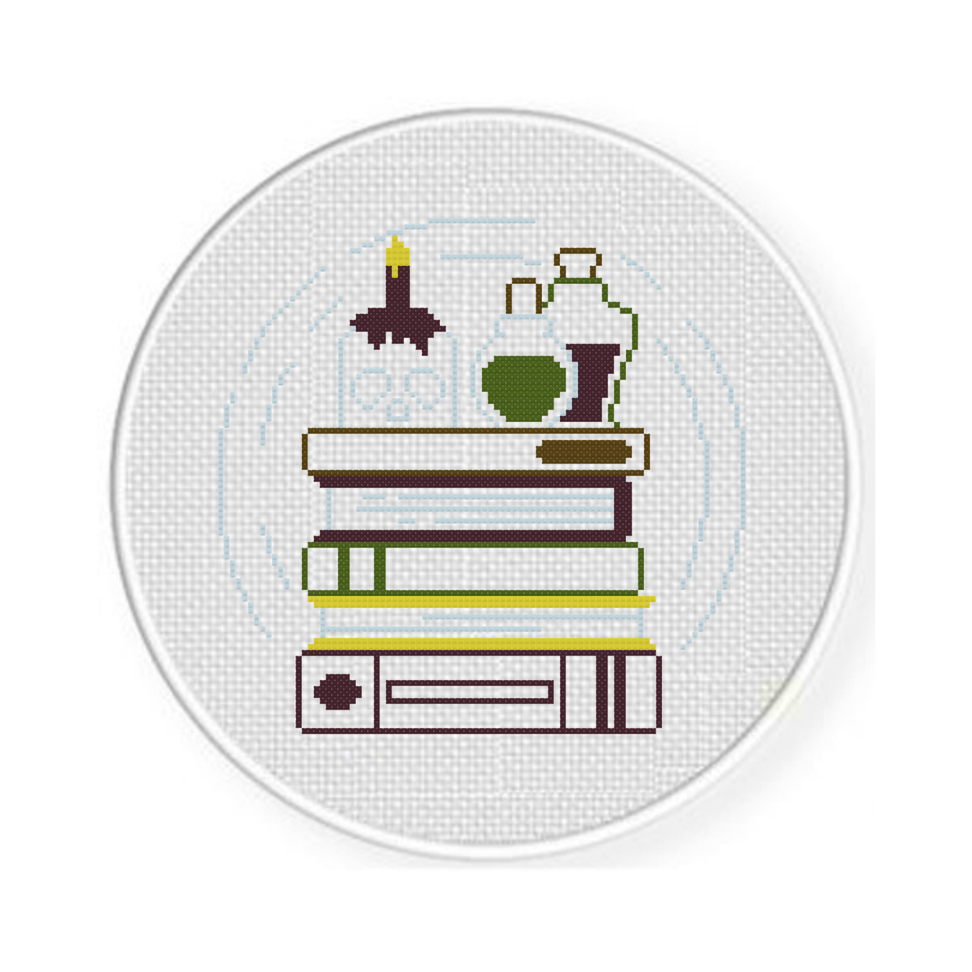 Witch Craft Books Cross Stitch Pattern – Daily Cross Stitch