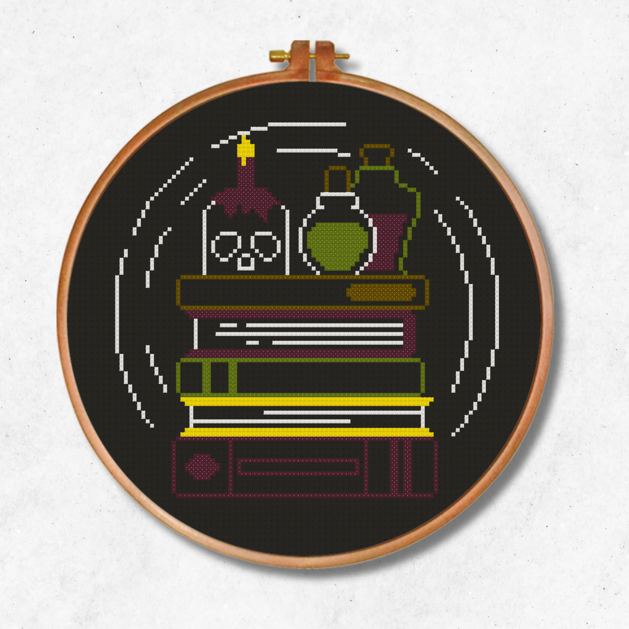Witch Craft Books Cross Stitch Pattern – Daily Cross Stitch